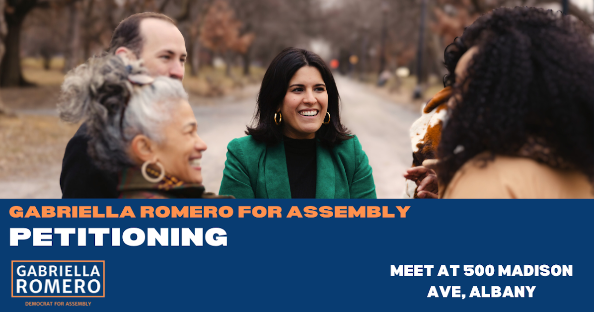 Gabriella Romero for Assembly Petitioning · Working Families Party